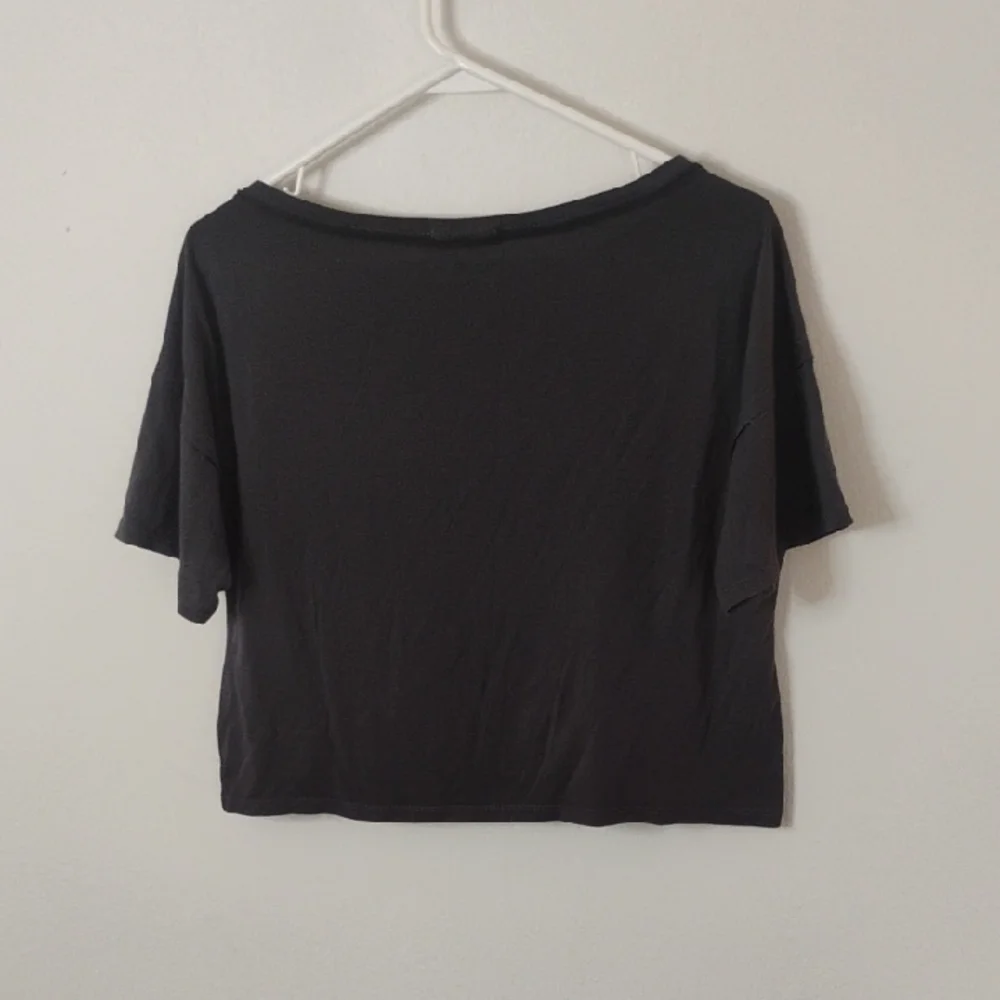 Baevely | Tops | Beverly Freedom America Graphic Gray Crop Top Womens ...